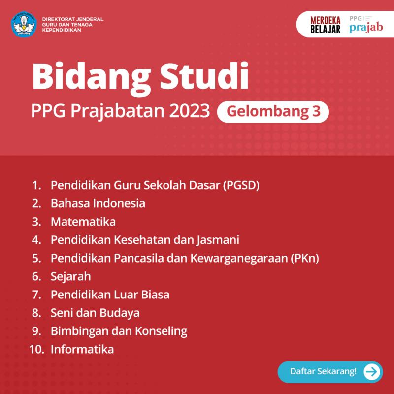 PPG PRAJABATAN | PPG - Program Profesi Guru
